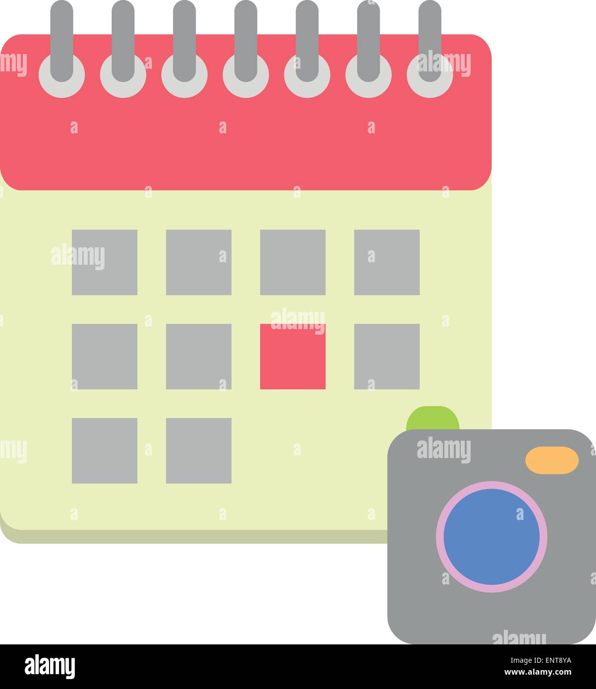 Calendar with photo Stock Vector Images - Alamy