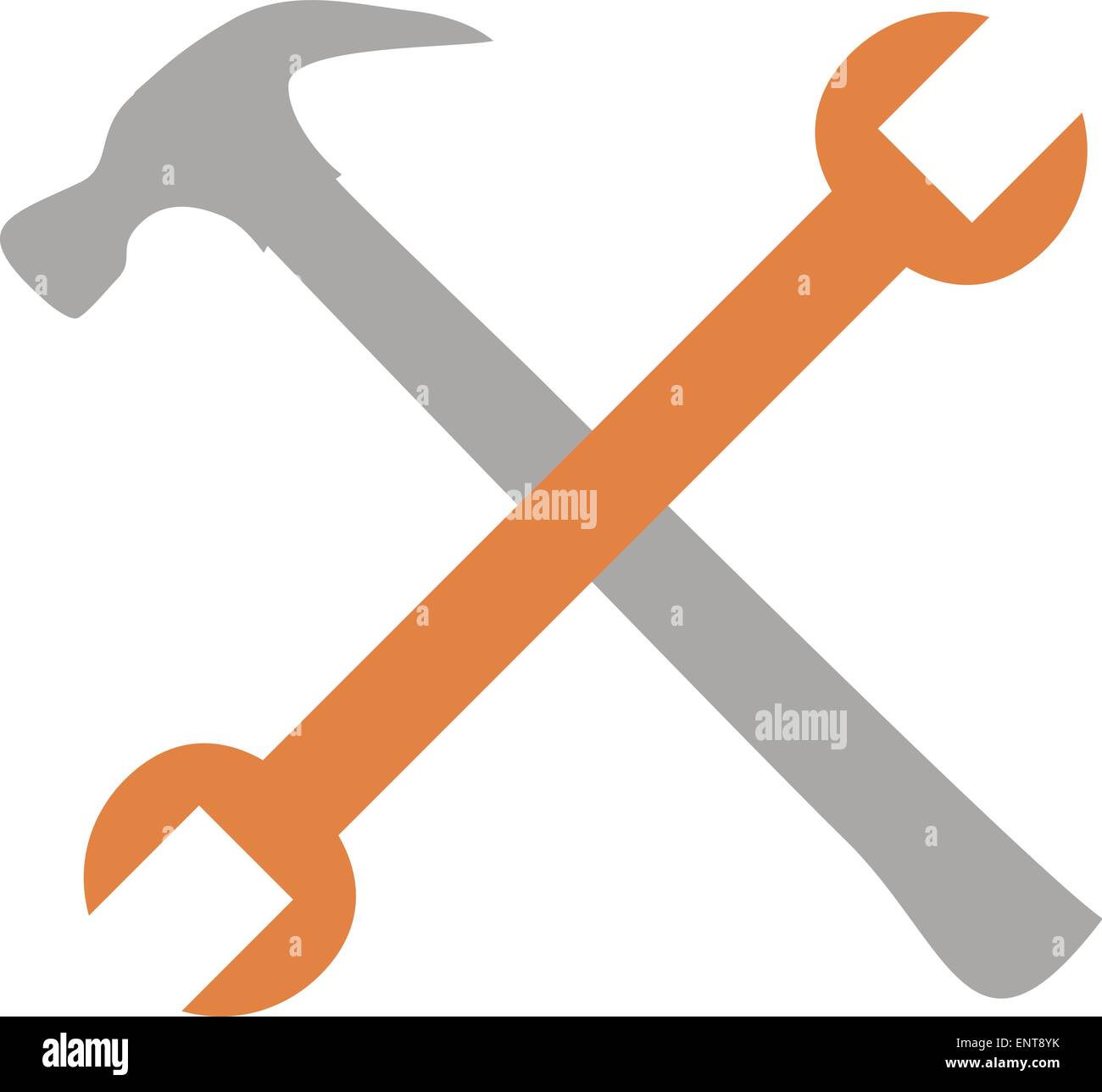 Crossed hammer Stock Vector Images - Alamy
