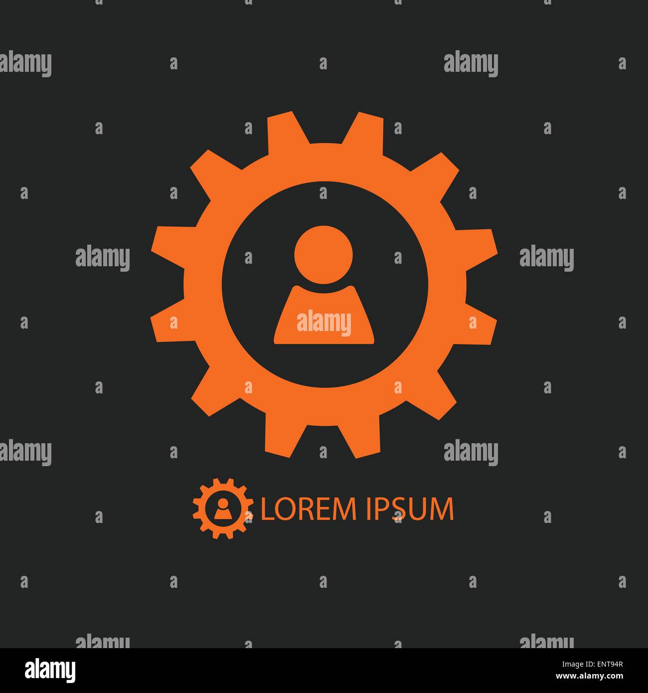 Person gear icon hi-res stock photography and images - Alamy