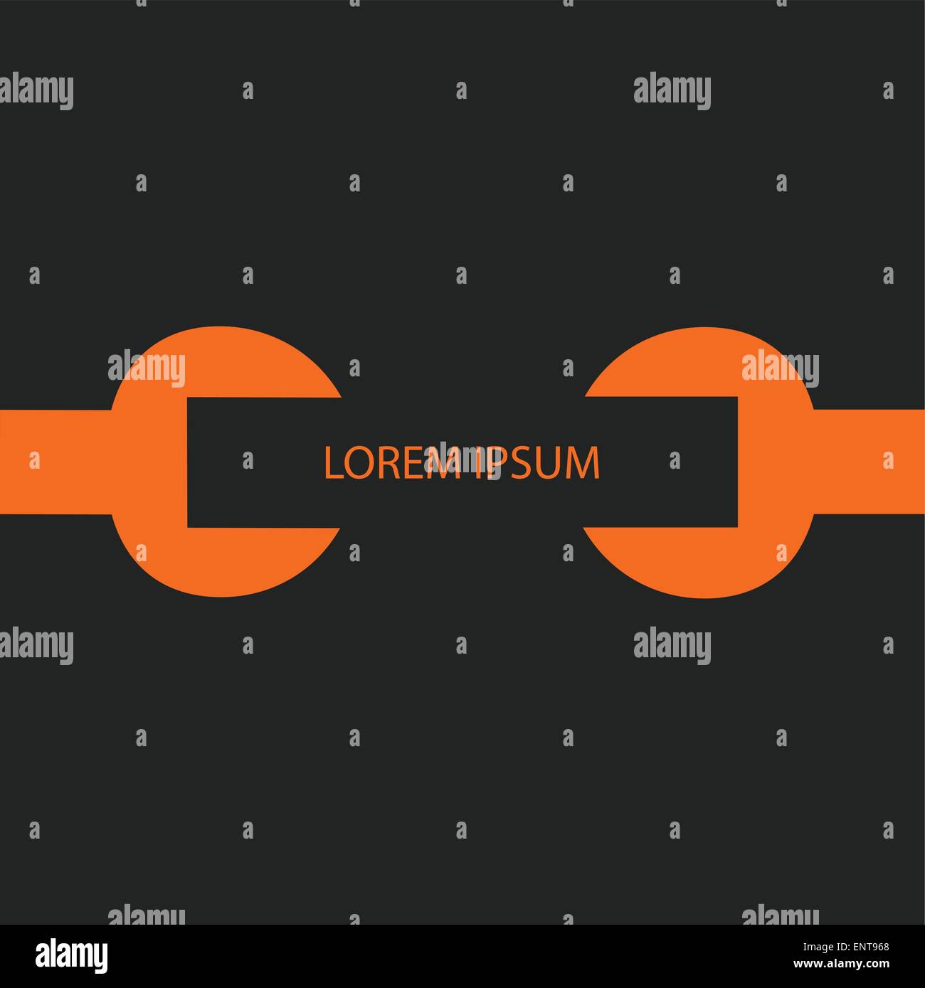 Orange spanners with copyspace on black Stock Vector Image & Art - Alamy