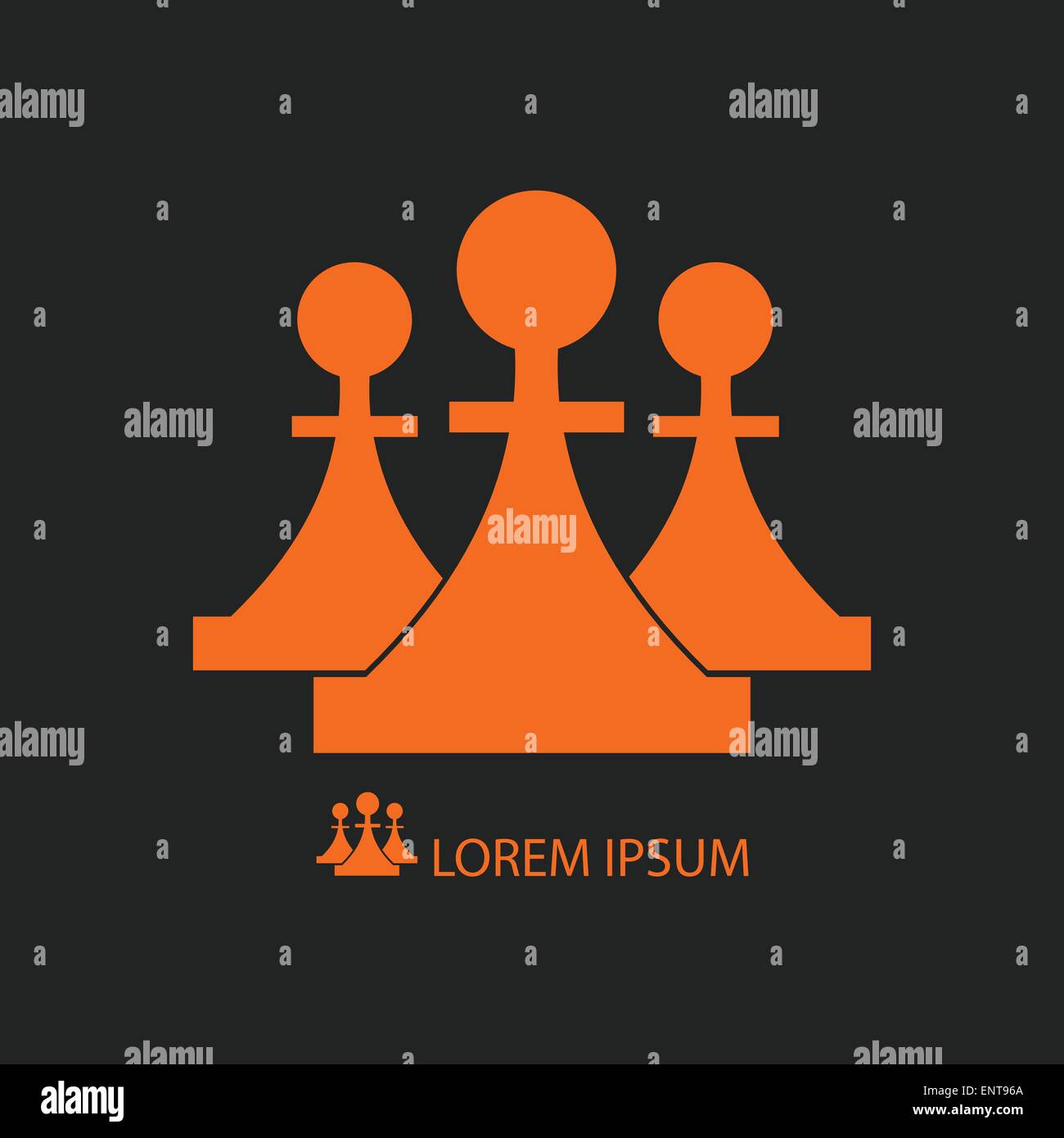 Three orange pieces Stock Vector Image & Art - Alamy