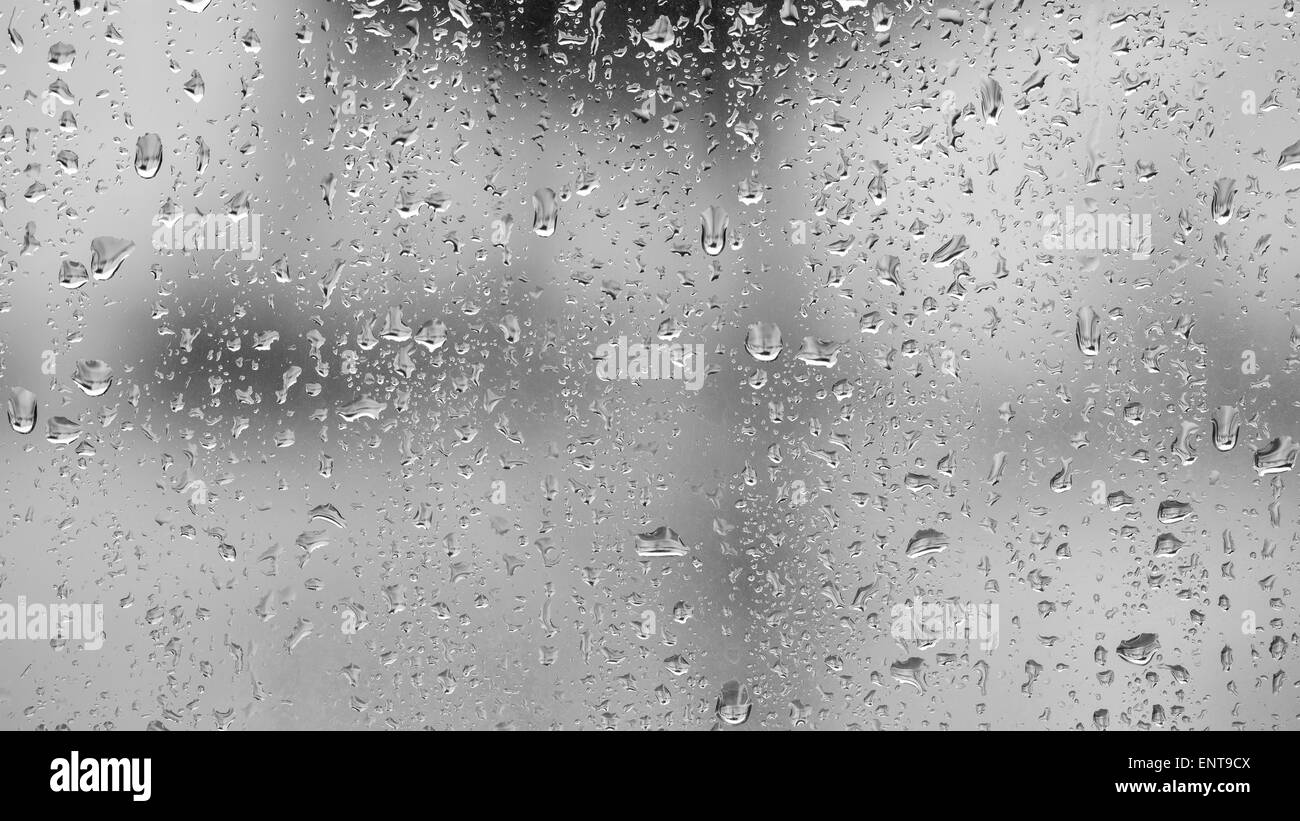 Raindrops on the window, abstract background Stock Photo - Alamy