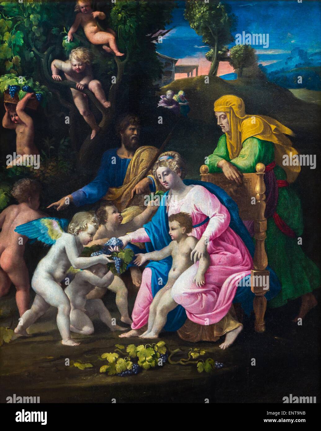 The holy family with angels hi-res stock photography and images - Alamy