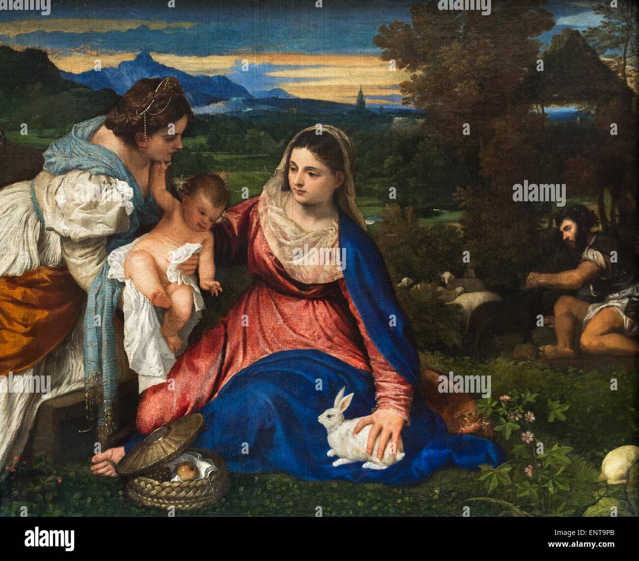 Virgin and Child with Saint Catherine and a shepherd, called Virgin ...