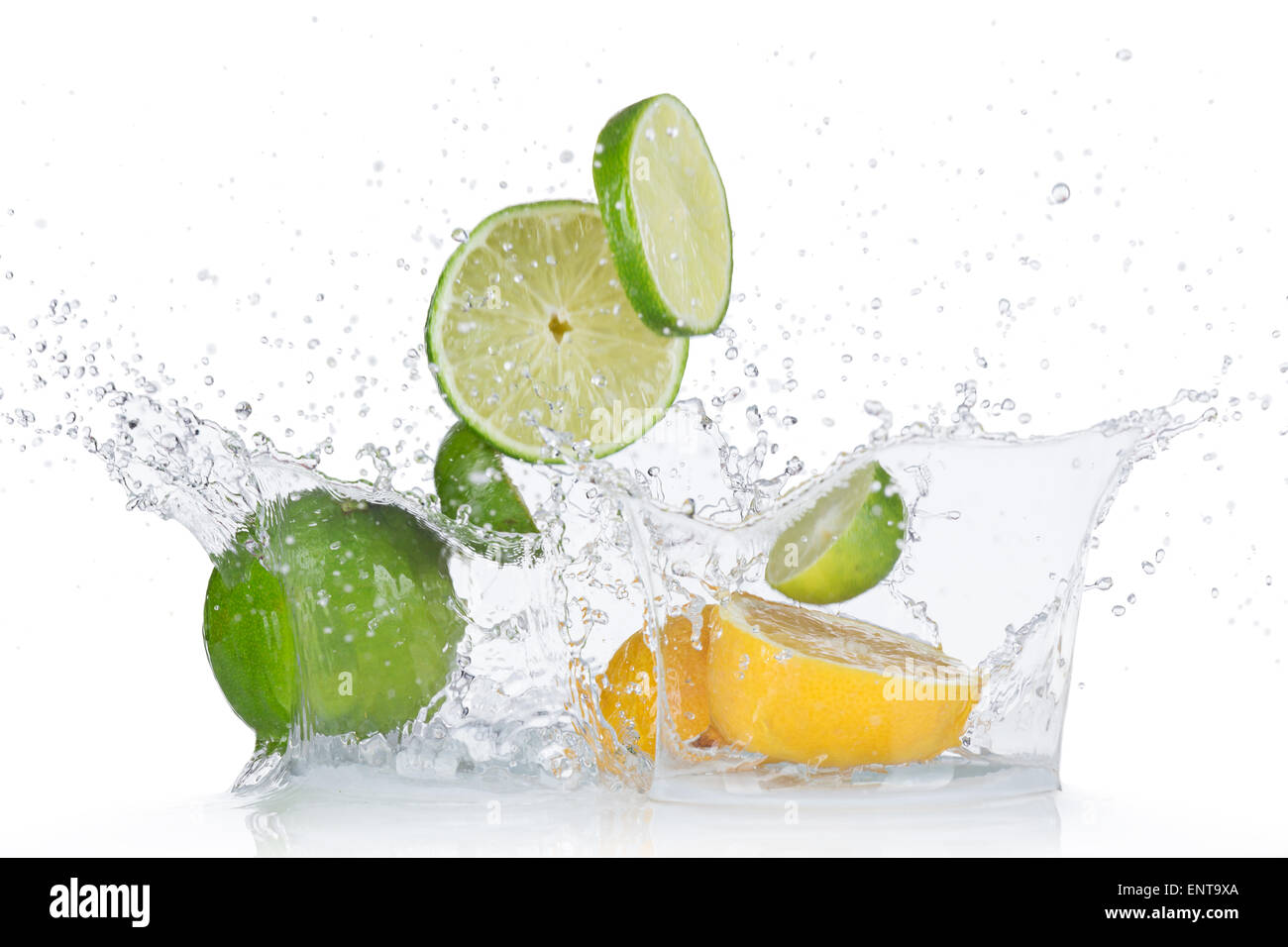 Fresh fruit with water splash Stock Photo - Alamy