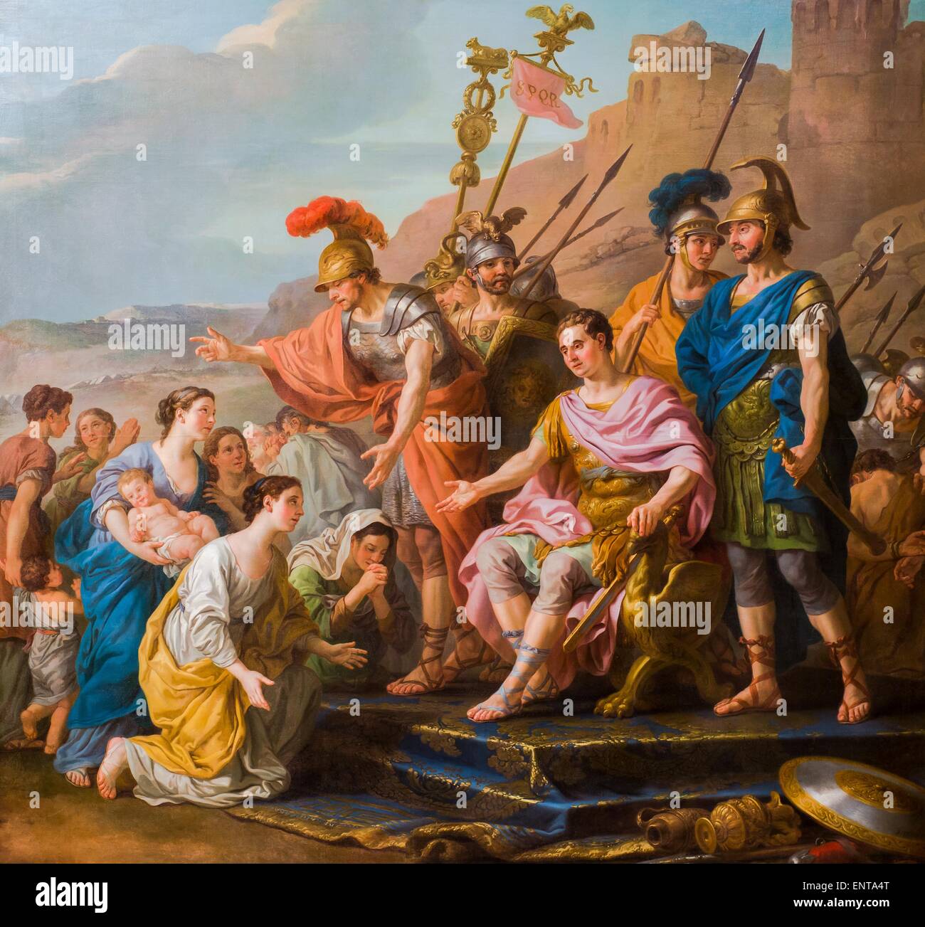 Gaius Marcius Coriolanus' family coming to flex him and sidetrack him ...