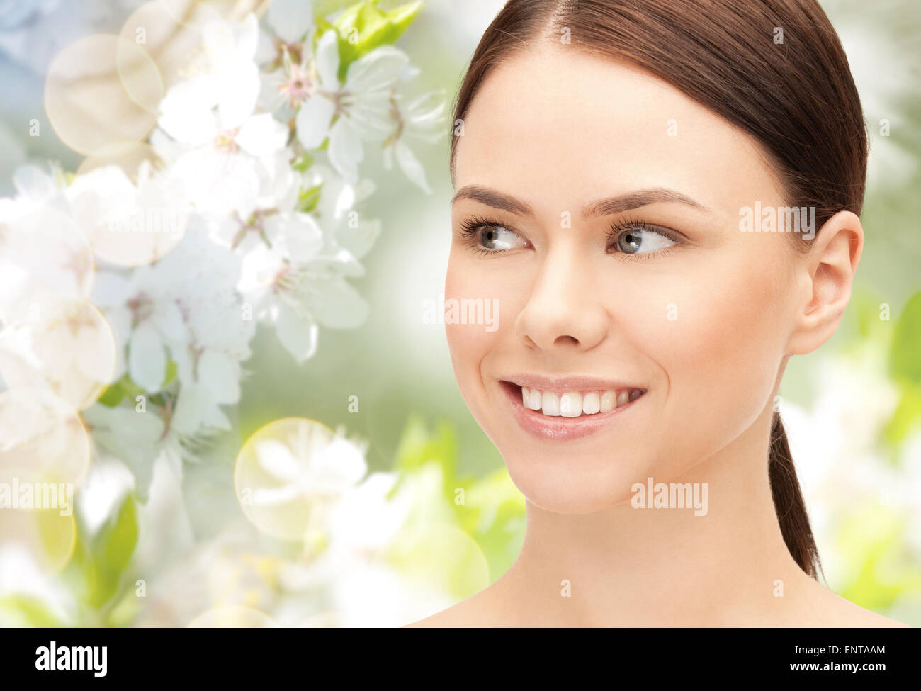 beautiful young woman face Stock Photo - Alamy