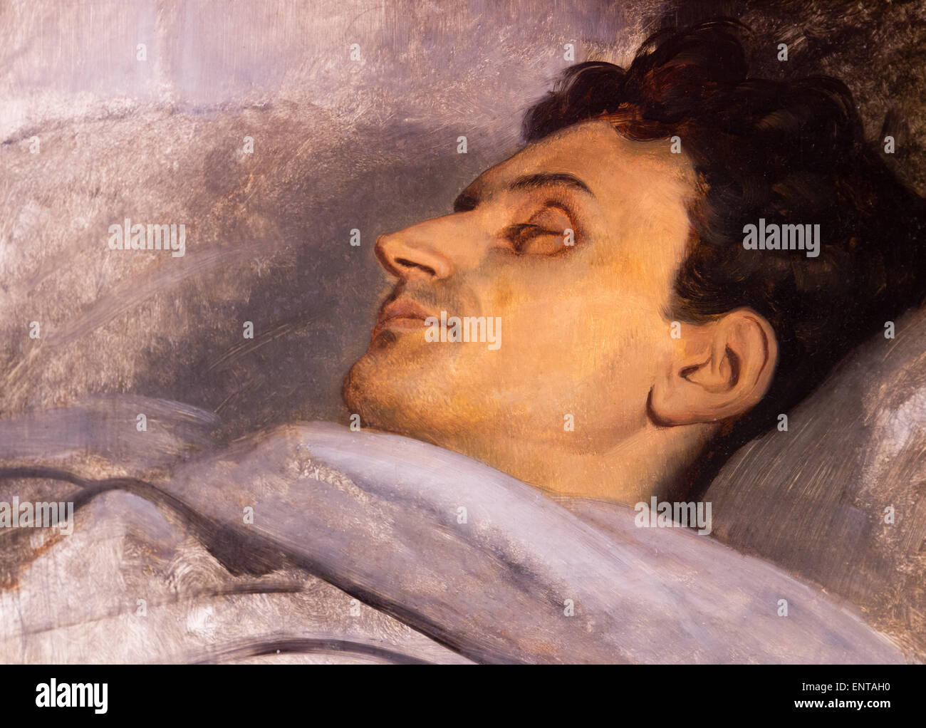 Armand carrel on his deathbed ary scheffer hi-res stock photography and ...