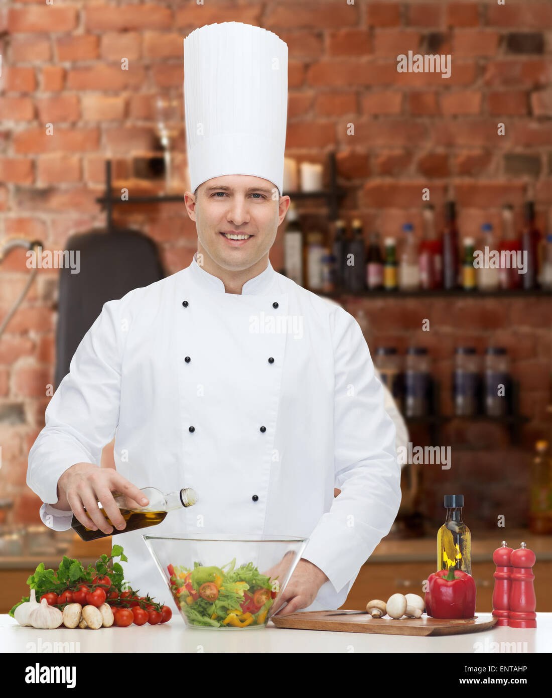 Kitchen man cooking oil hi-res stock photography and images - Alamy