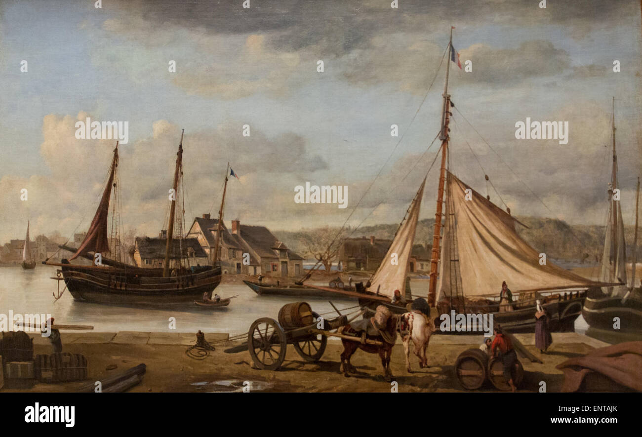 ActiveMuseum 0006178.jpg / A marina or merchants docks of Rouen 04/12 ...