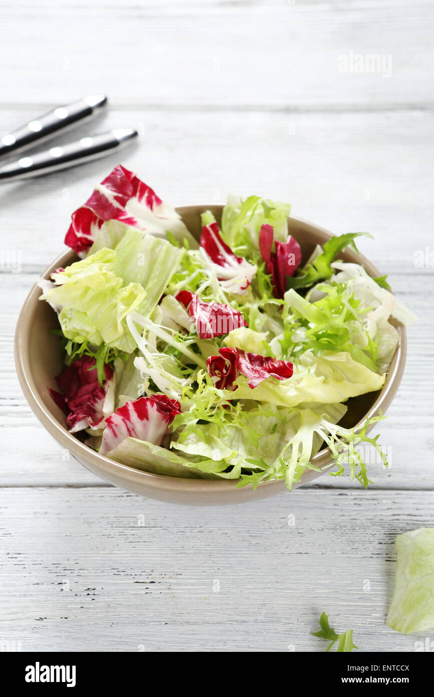 Ingredient salad mix leaf hi-res stock photography and images - Alamy
