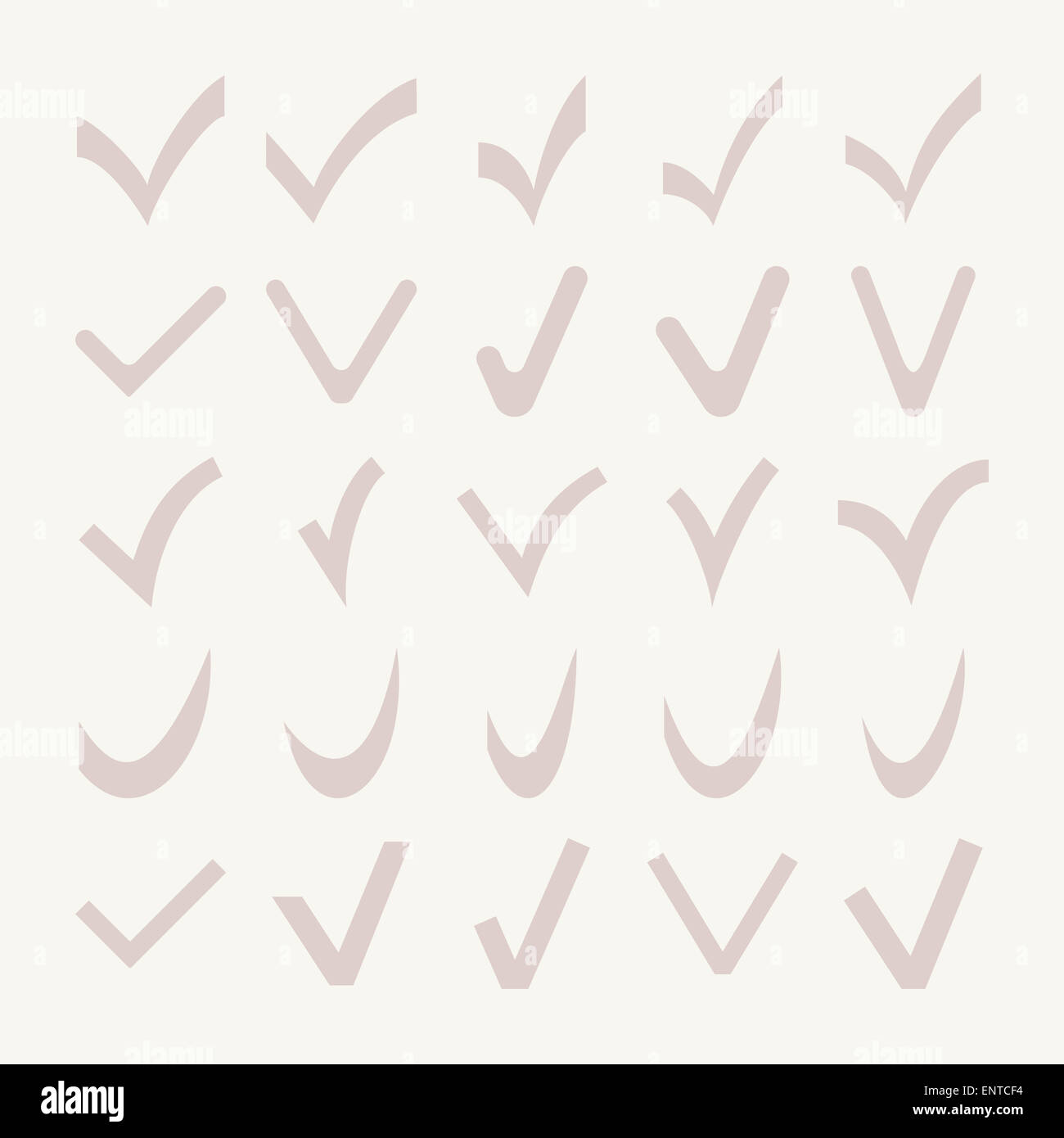 Set of Different Check Marks Stock Photo - Alamy