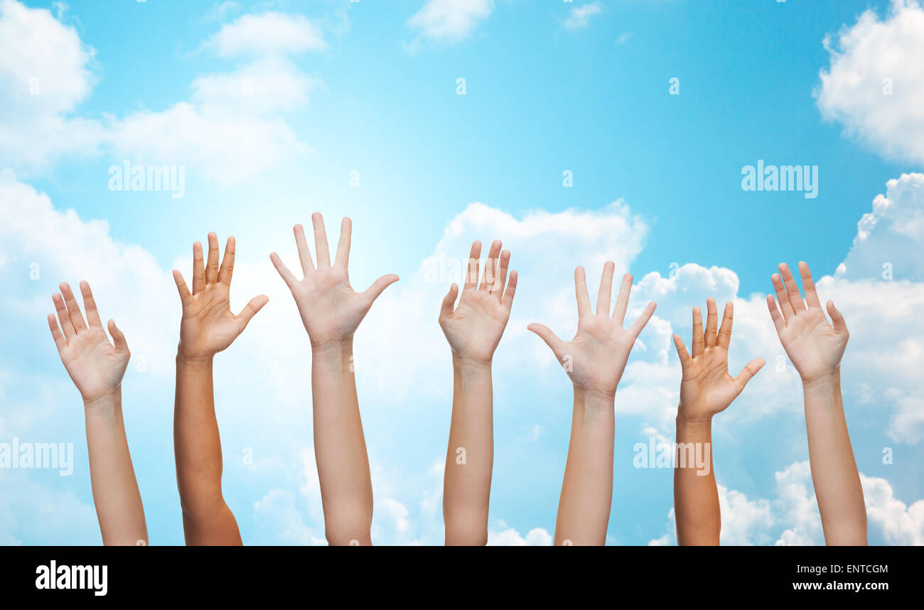People waving hi-res stock photography and images - Alamy