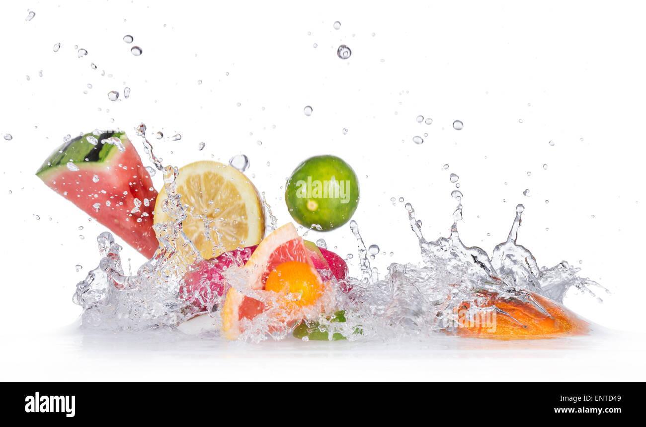 Fruit citrus water Cut Out Stock Images & Pictures - Alamy