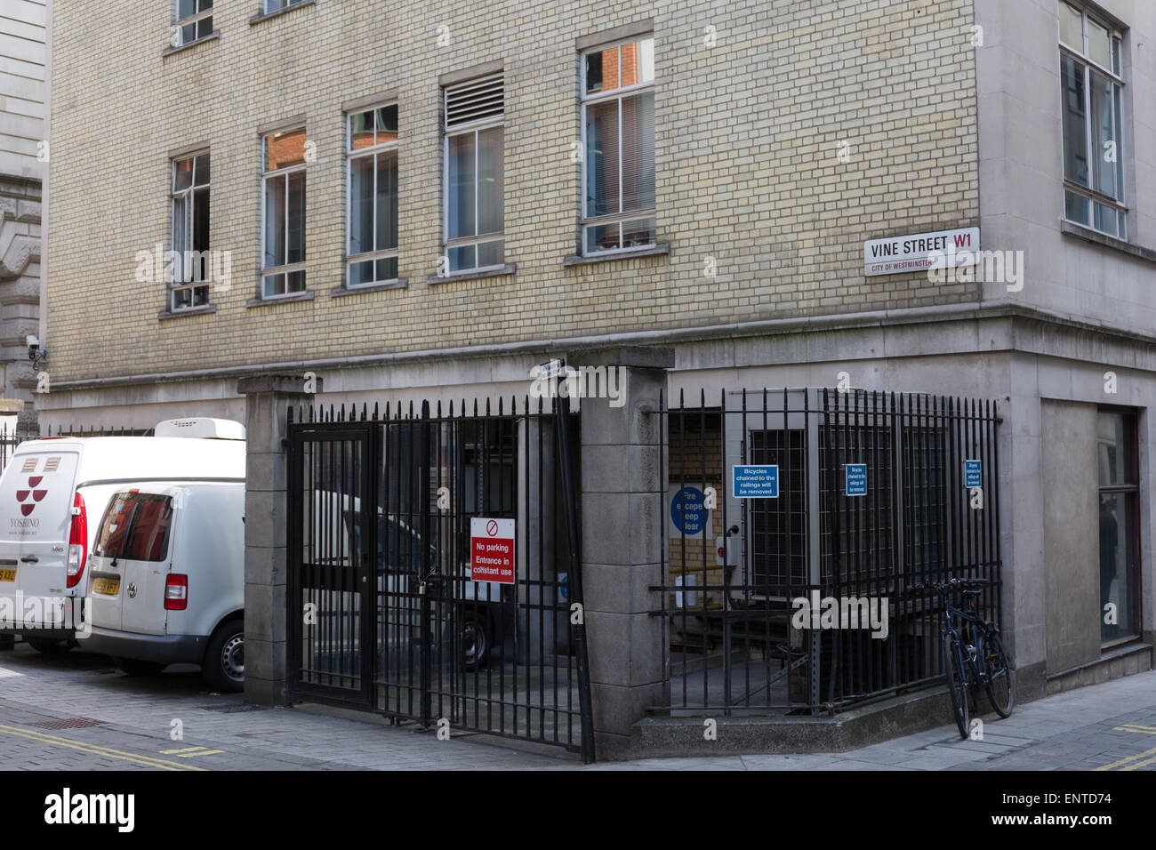 Vine Street London W1 Stock Photo - Alamy