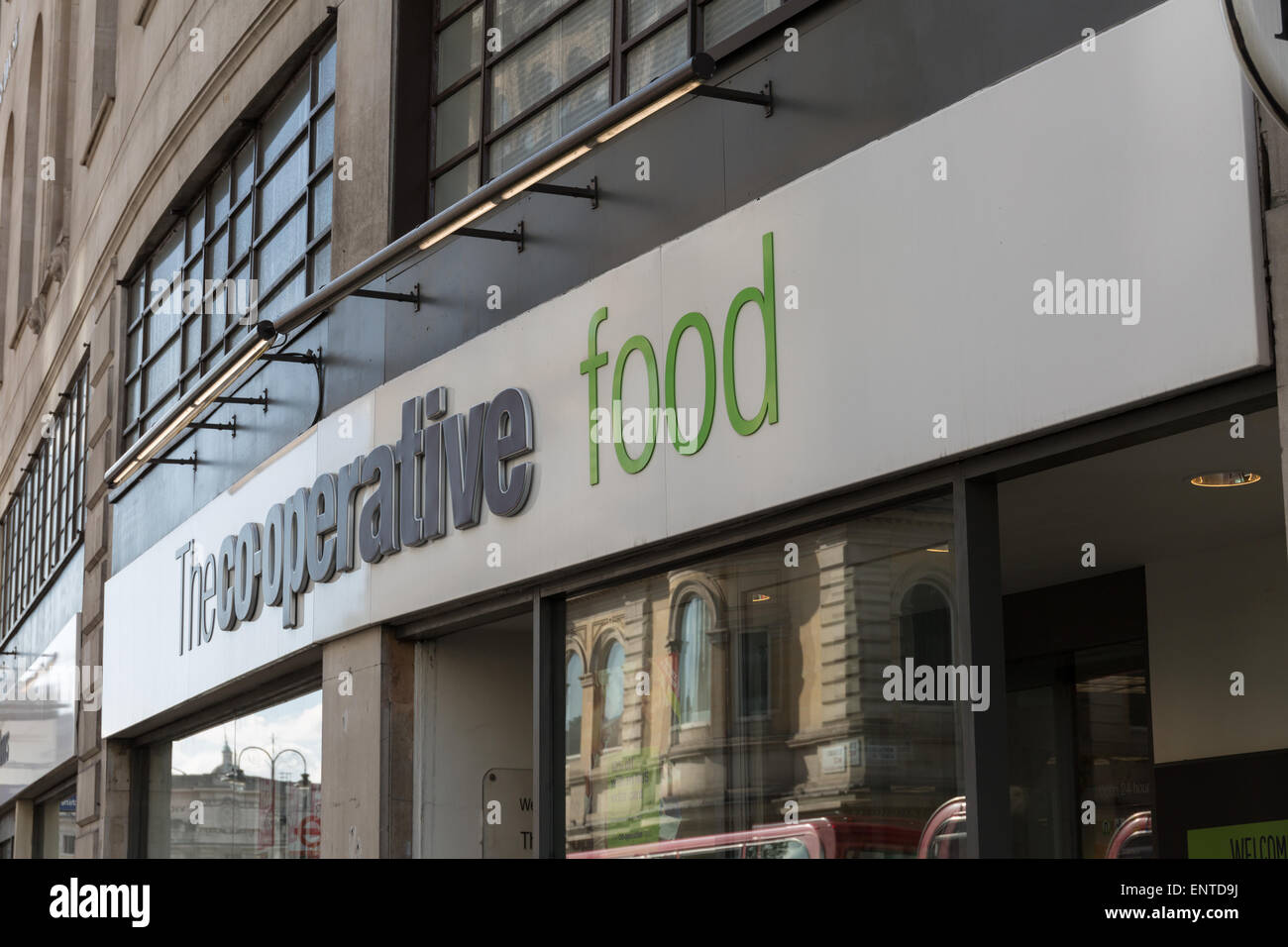 Co-operative food sign Stock Photo - Alamy