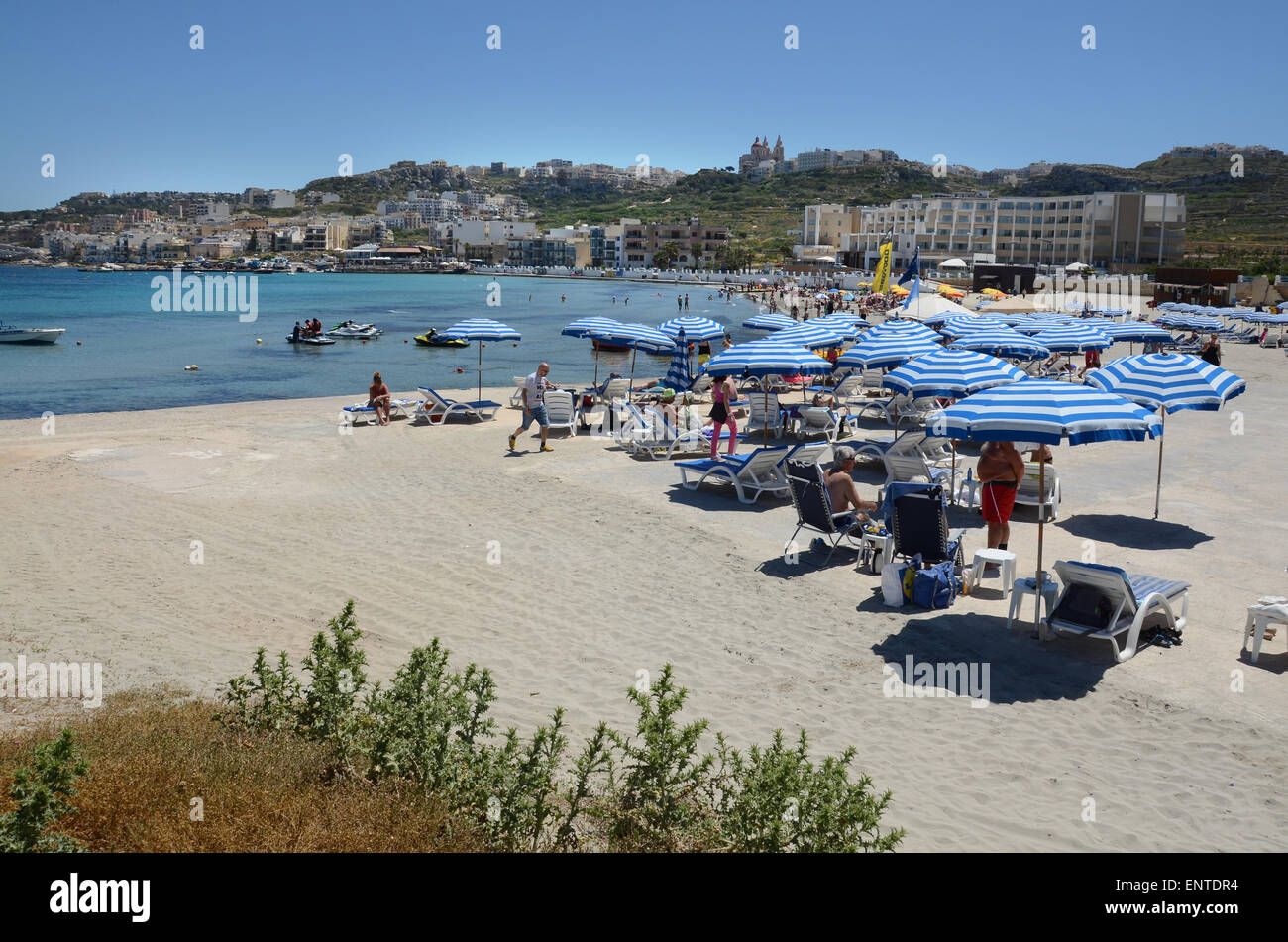 Melieha Bay, North Malta, Mediterranean Stock Photo - Alamy