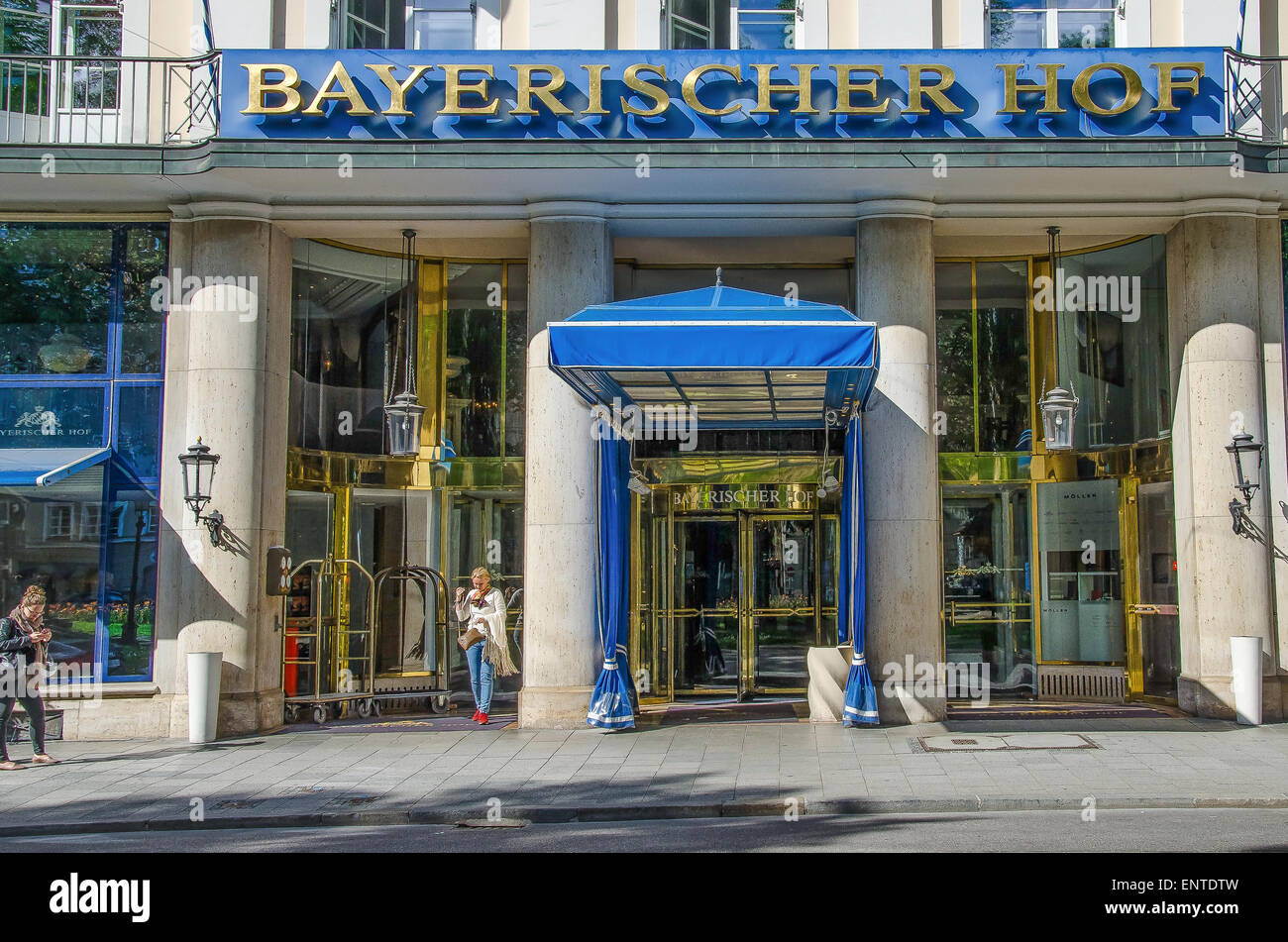 Hotel Bayerischer Hof is one of Munich's most legendary hotels Stock ...