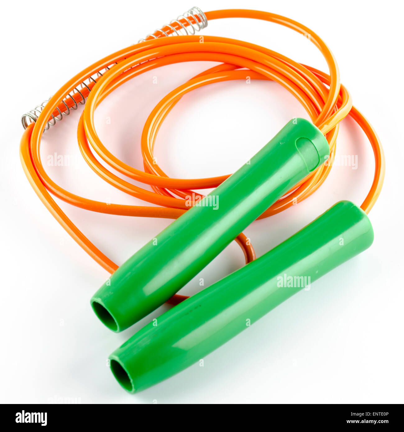 SKIPPING JUMPING ROPE on a white background Stock Photo - Alamy