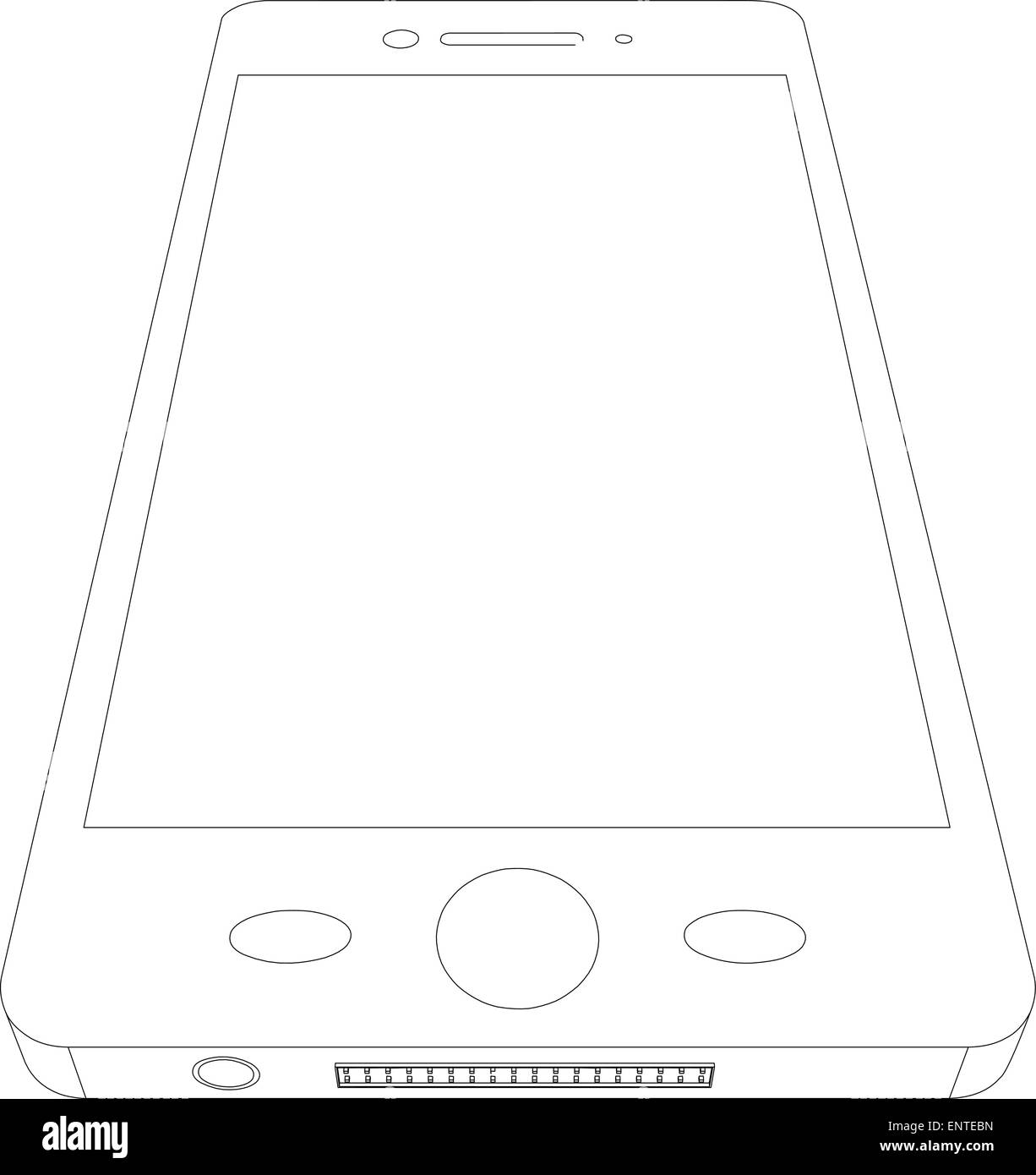 Smart phone sketch Stock Vector Image & Art - Alamy