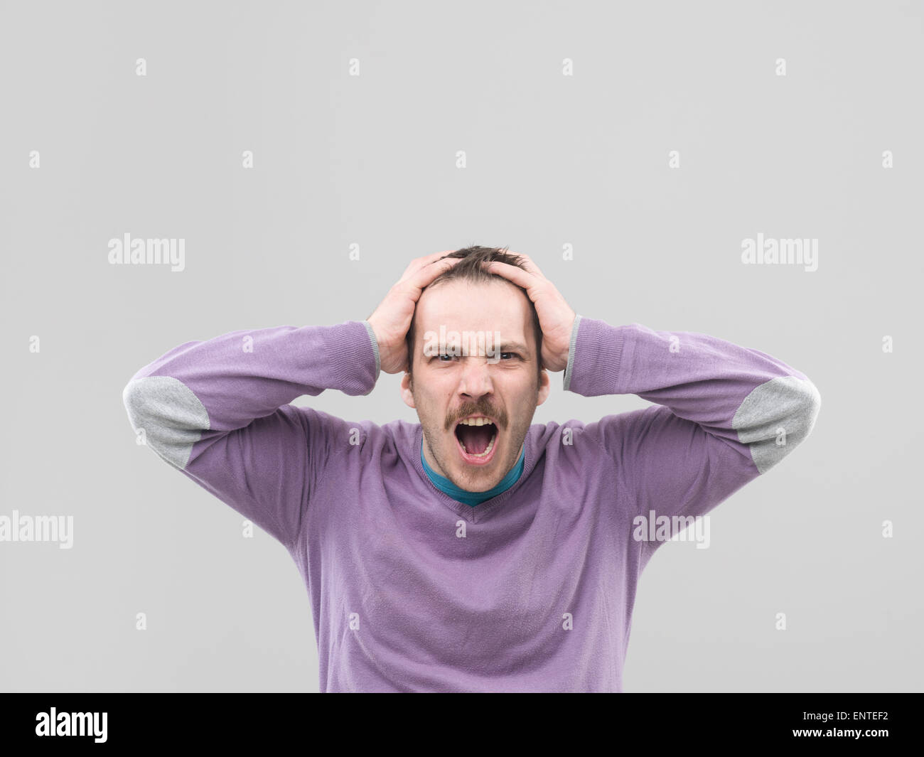 Panicking man hi-res stock photography and images - Alamy