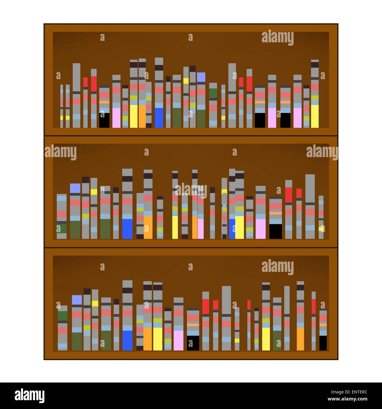 Classic bookshelf Cut Out Stock Images & Pictures - Alamy