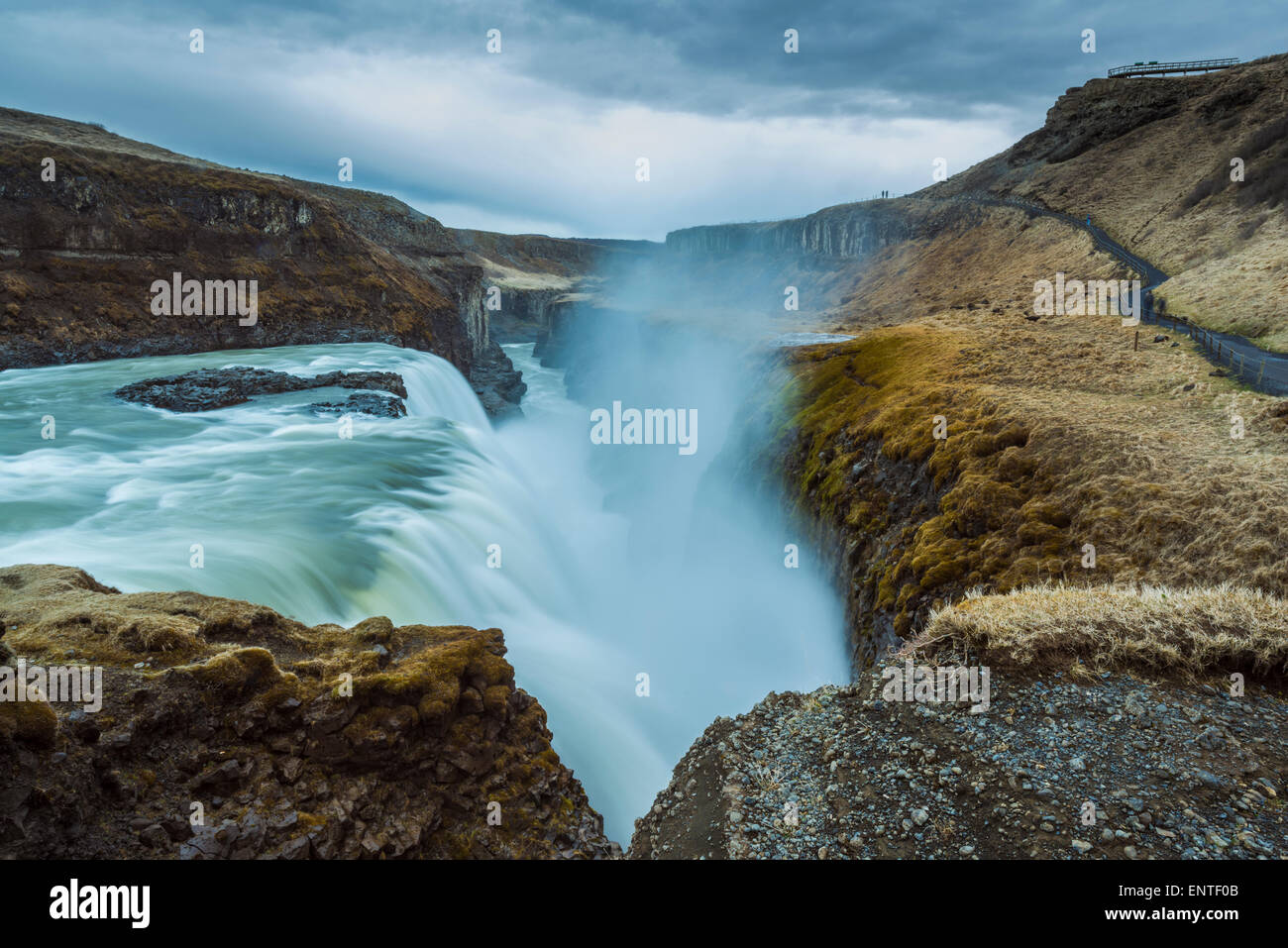 Gullfoss waterfall, Iceland Stock Photo - Alamy