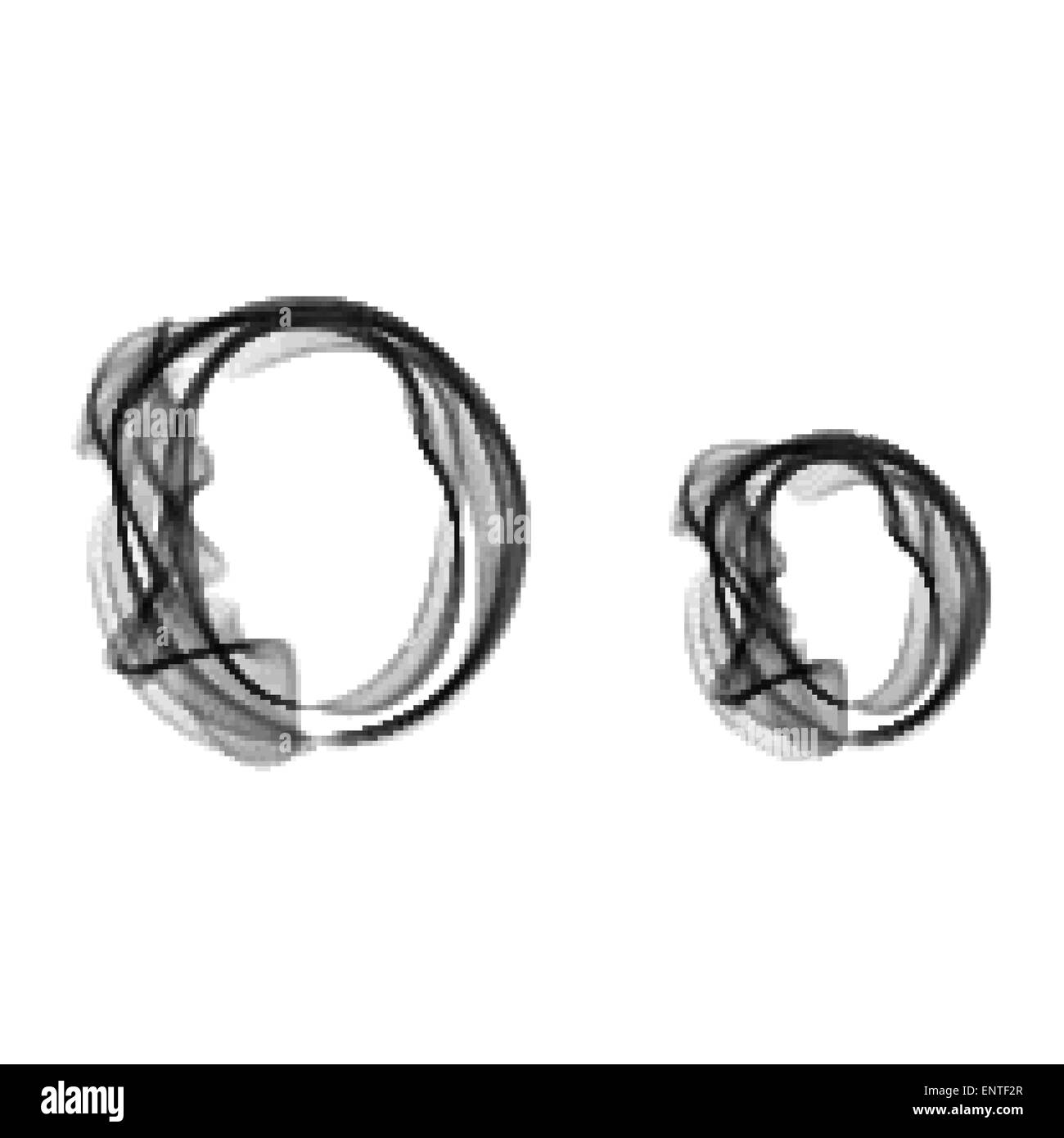 Decorative letter o black and white Cut Out Stock Images & Pictures - Alamy