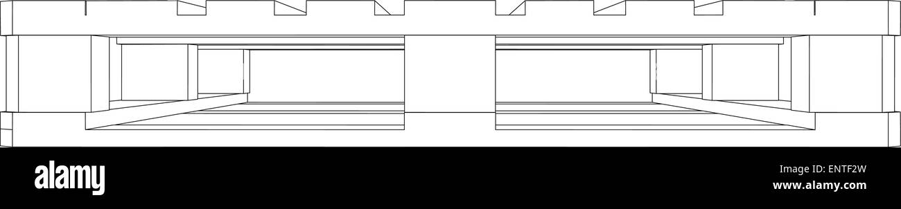 Pallet sketch isolated hi-res stock photography and images - Alamy