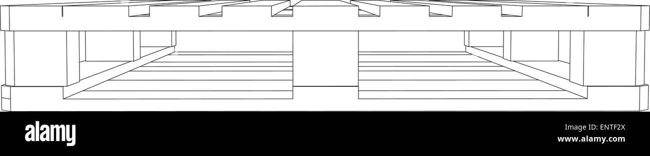 Pallet sketch isolated hi-res stock photography and images - Alamy