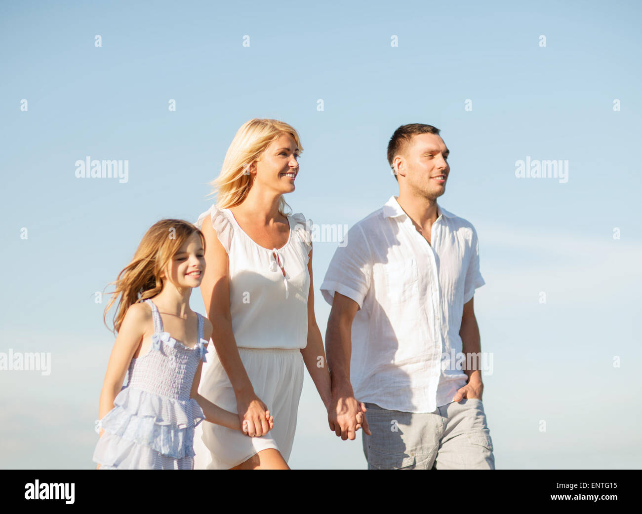 happy family at the seaside Stock Photo - Alamy