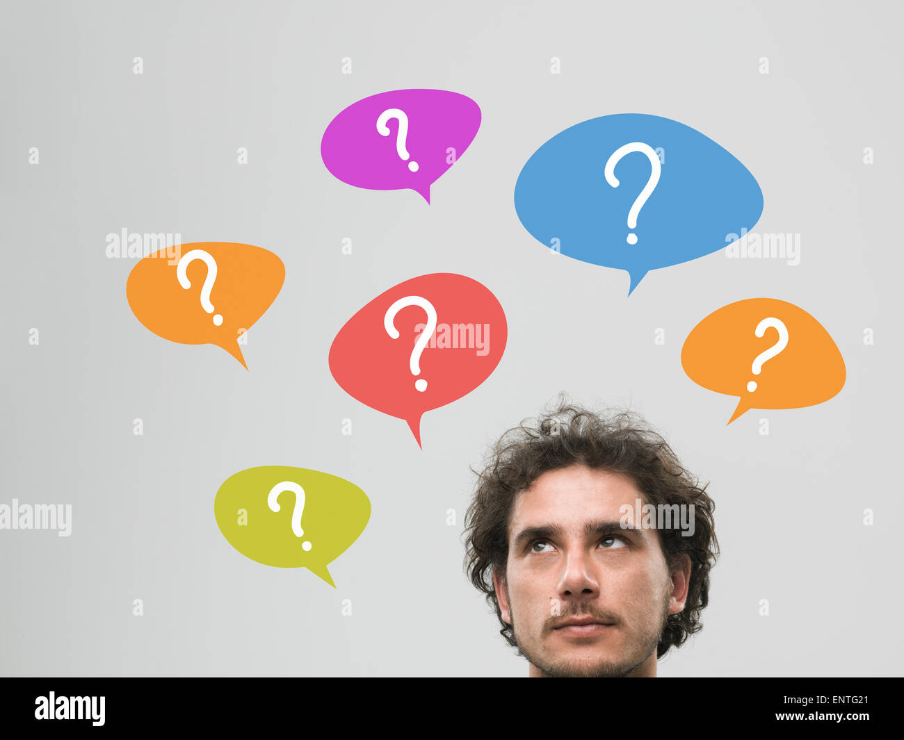 Question Mark Man Head Symbol High Resolution Stock Photography and ...