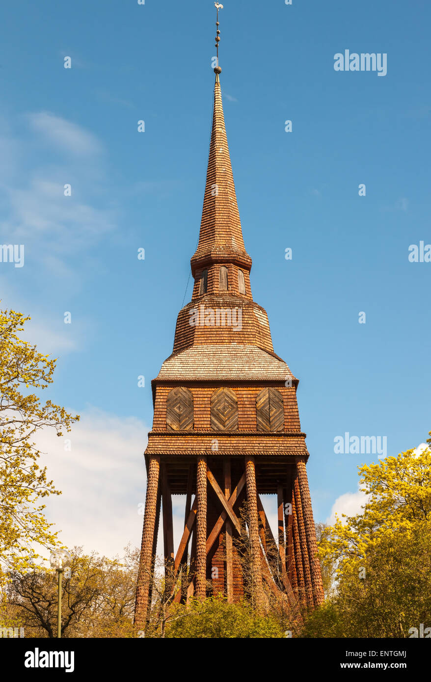 Traditional wooden Swedish Church Stock Photo - Alamy