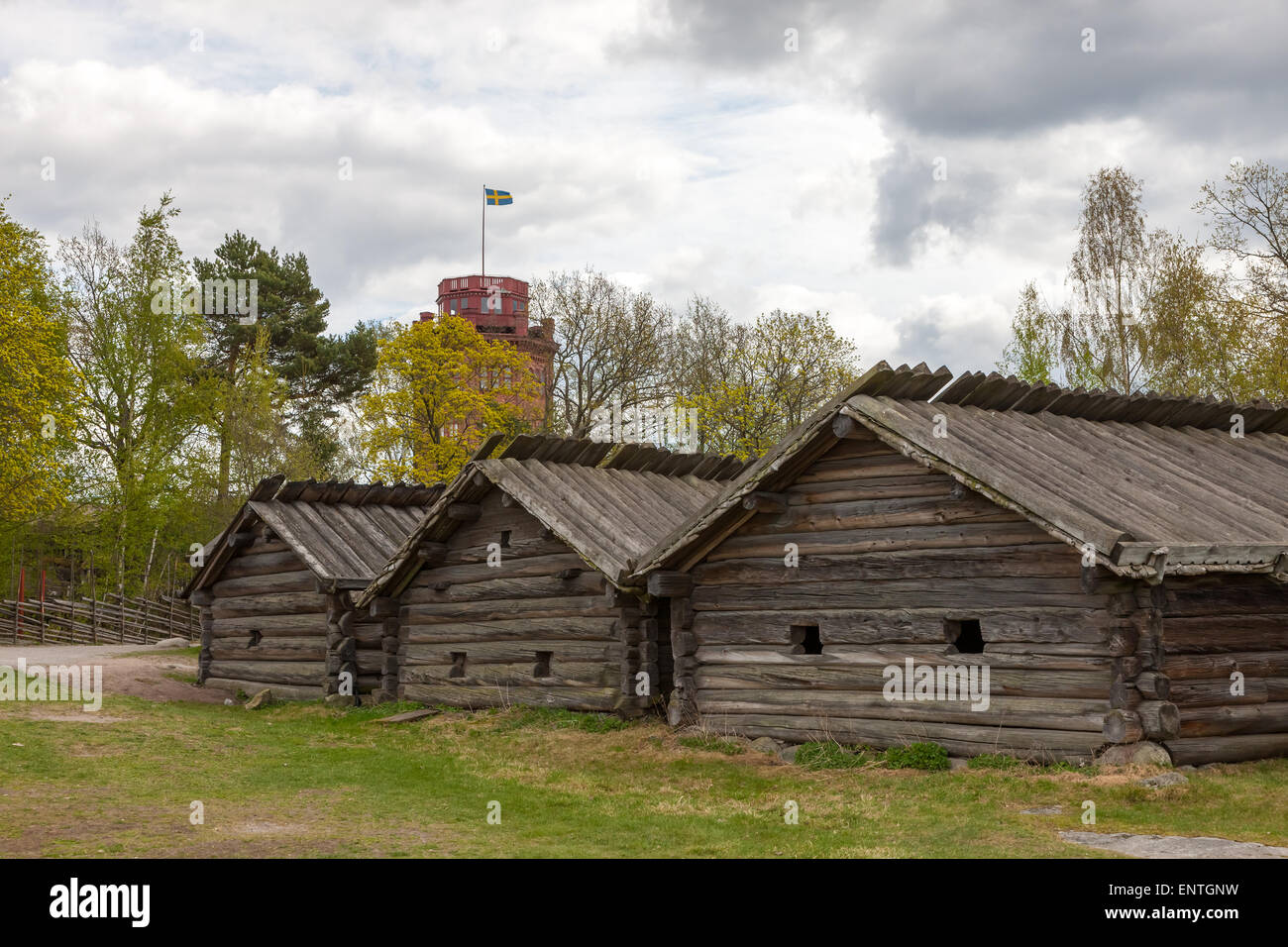 Swedish wooden houses hi-res stock photography and images - Alamy