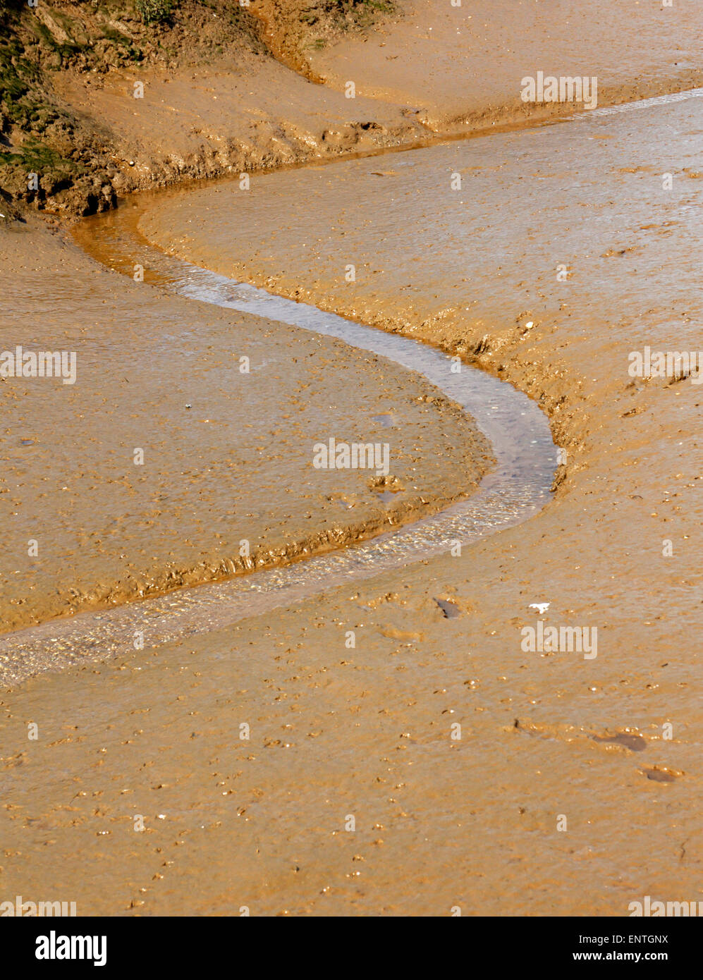 A natural channel in the form of a letter S Stock Photo - Alamy