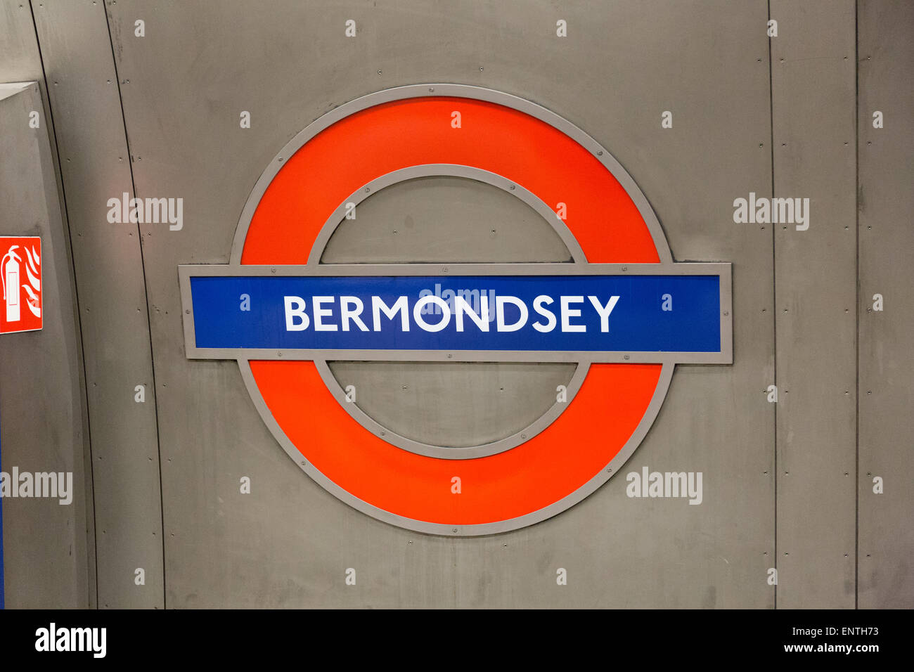 Bermondsey TFL sign Stock Photo - Alamy
