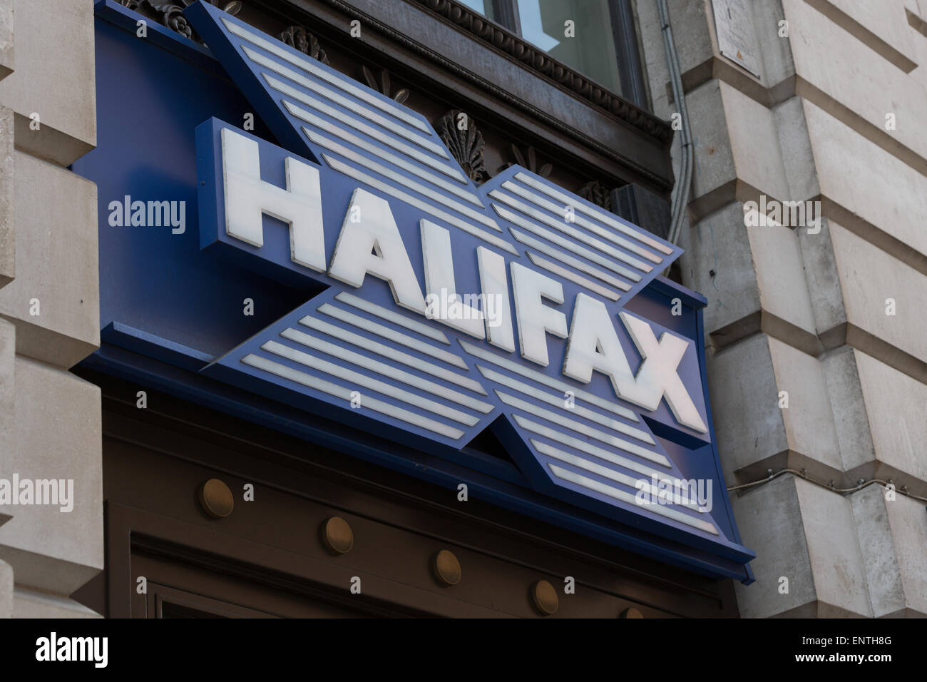 Halifax bank sign Stock Photo - Alamy