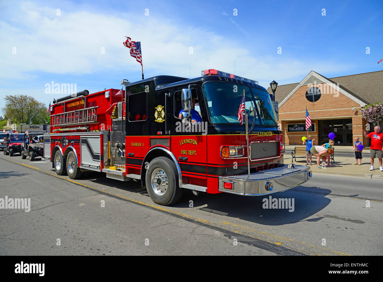 Firetruck in a parade hi-res stock photography and images - Alamy