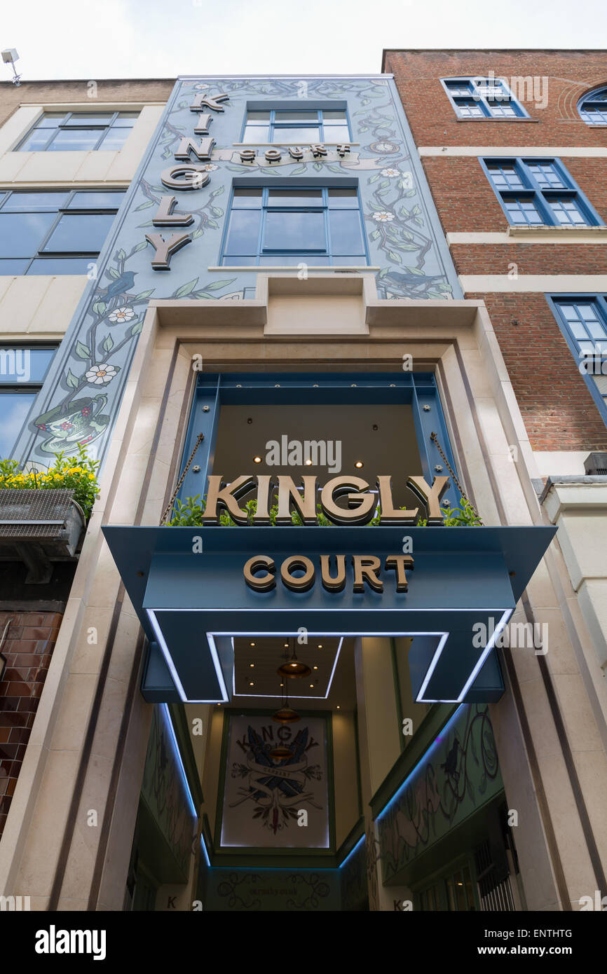 Kingly Court Soho London Stock Photo - Alamy