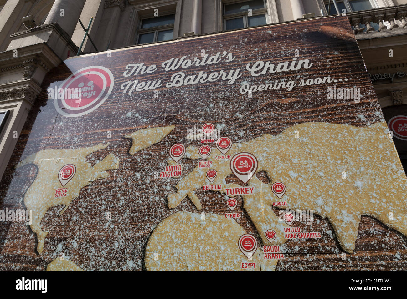 Simit sarayi, the World's new bakery chain billboard Stock Photo - Alamy