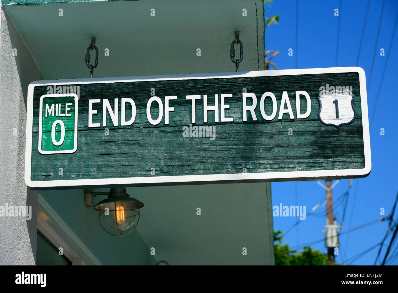 Highway U.S. 1 beginning north and ending south route at Key West ...