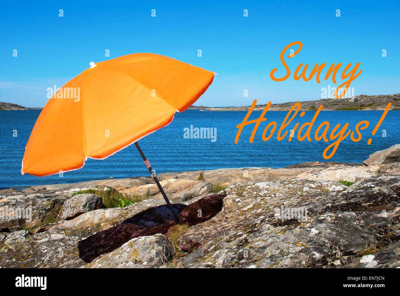 Swedish Coast With Sunny Holidays Stock Photo - Alamy