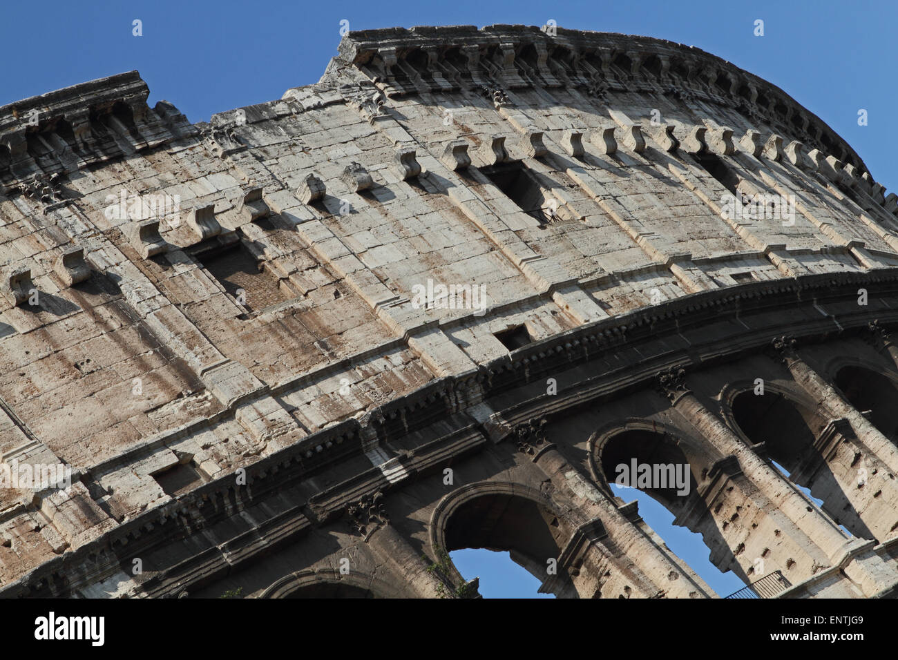 A section of the Colosseum in Rome Stock Photo - Alamy