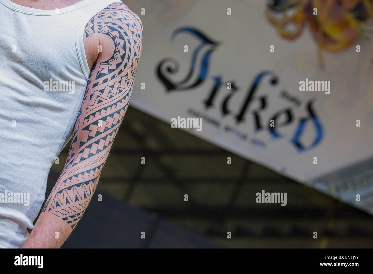 Rome, Italy. 10th May, 2015. A moment of the tattoo contest "Best In ...