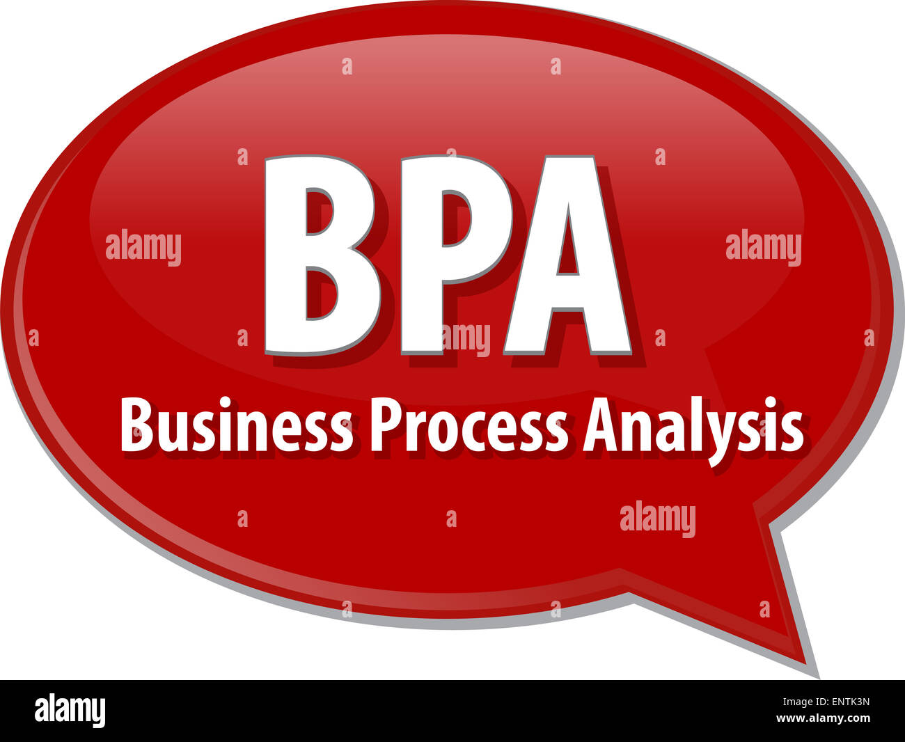 word speech bubble illustration of business acronym term BPA Business ...
