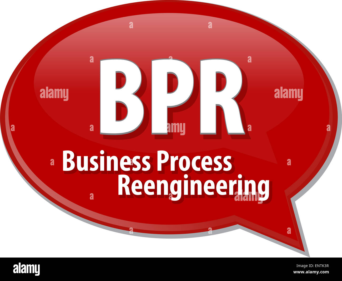 word speech bubble illustration of business acronym term BPR business ...