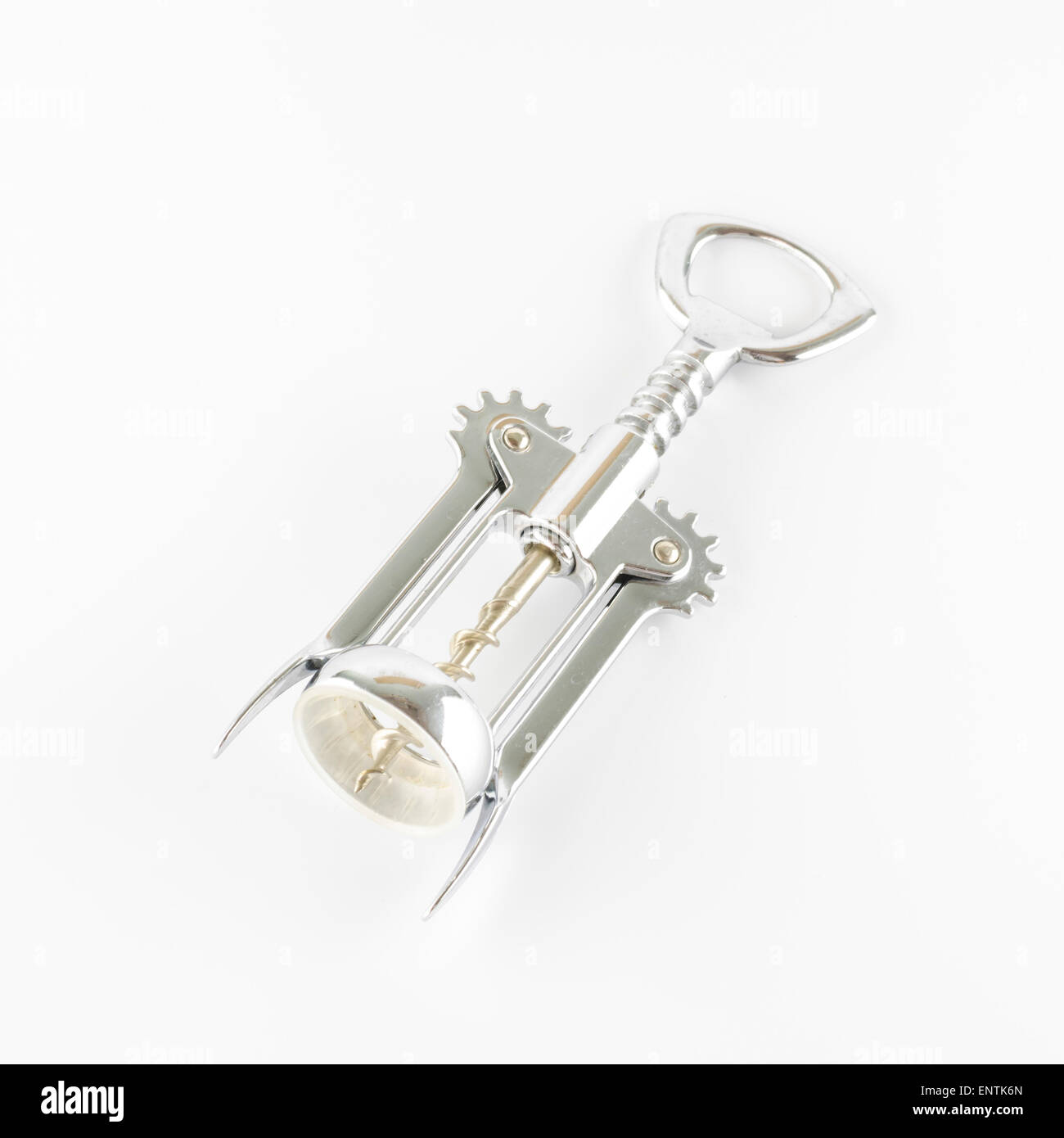 corkscrew on a white background Stock Photo - Alamy