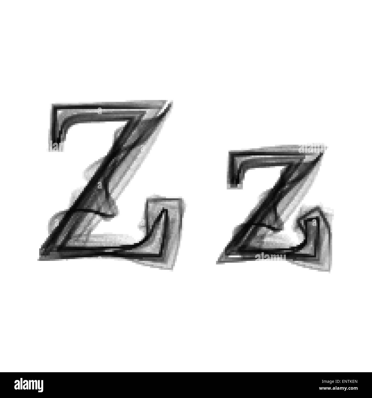 Black Smoke font. Letter Z Stock Vector Image & Art - Alamy