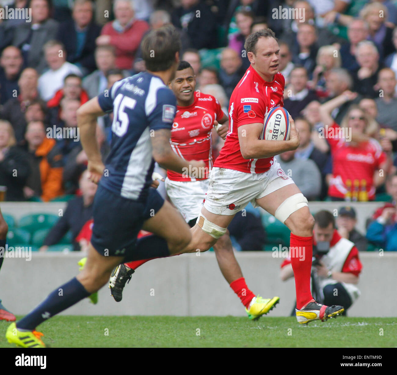 TWICKENHAM, ENGLAND - MAY 09: during the Babcock Trophy rugby union ...