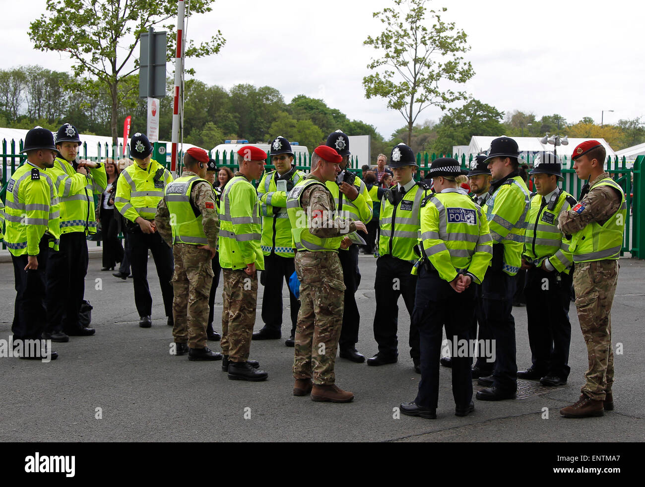 TWICKENHAM, ENGLAND - MAY 09: Royal Military Police and Metropolitan ...